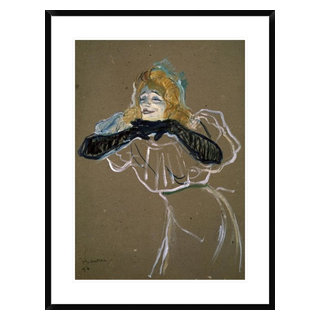 "La Chanteuse: Yvette Gilbert" by Henri Toulouse-Lautrec, 19x24", 27.2 ...