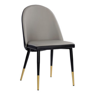 Kline Dining Chair Dillon Stratus/Dillon Black, Taupe - Midcentury ...