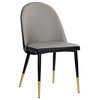Kline Dining Chair Dillon Stratus/Dillon Black, Taupe - Midcentury ...