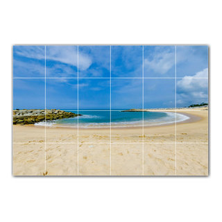 Beach Ceramic Tile Wall Mural HZ500048, 72" Wide x 48" High - Beach ...
