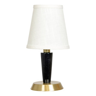 House of Troy Bryson B206-SB 1 Light Table lamp in Satin Brass ...