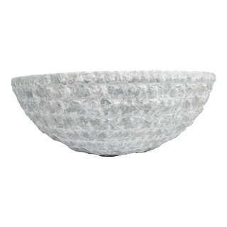 Round Marble Stone Vessel Sink Textured - Traditional - Bathroom Sinks ...