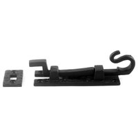 Renovators Supply Black Door Lock Latch 5" Wrought Iron Offset Slide ...