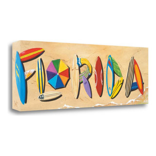 Florida Beach Sign 1 Giclee Wrap Canvas Wall Art - Beach Style - Prints ...