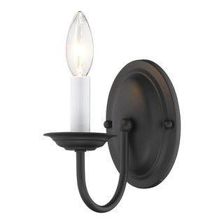 Home Basics Wall Sconce, Antique Brass - Transitional - Wall Sconces ...