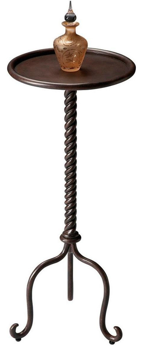 Butler Alma Cast Metal Side Table - Mediterranean - Side Tables And End ...