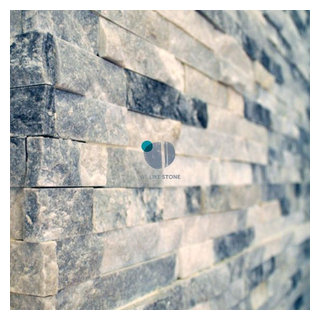 Ice Silver Grey Split Face Quartzite Mosaic Tiles - Other - by WE LIKE ...