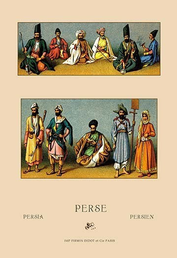 Traditional Dress of Persia #3, 20" x 30" - Traditional - Prints And ...