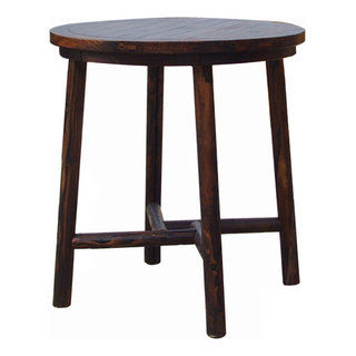 Char-Log Round Bar Table - Transitional - Indoor Pub And Bistro Tables ...