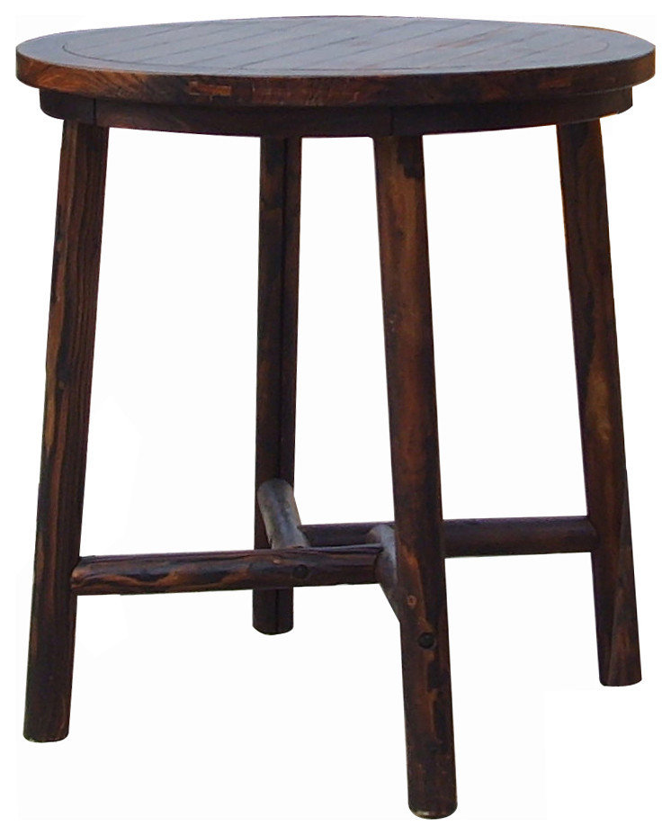 Char-Log Round Bar Table - Transitional - Indoor Pub And Bistro Tables ...