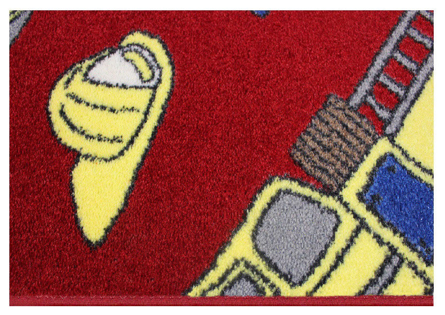 Hook and Ladder Area Rug, Nylon Stainmaster Carpet, 4'x6 ...