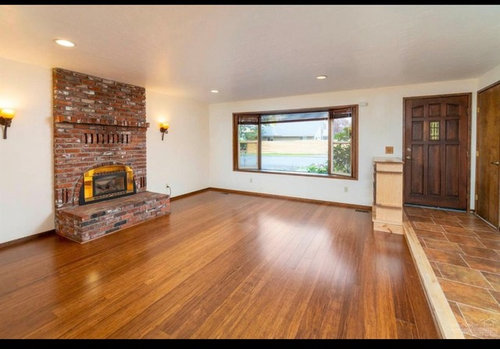 70s ranch living room