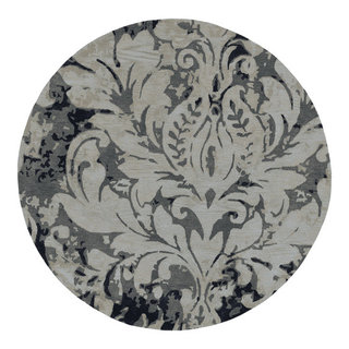 Hand Tufted Artist Studio Area Rug ART-248, 8' Round - Contemporary ...