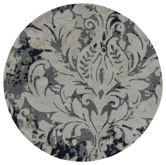 Hand Tufted Artist Studio Area Rug ART-248, 8' Round - Contemporary ...