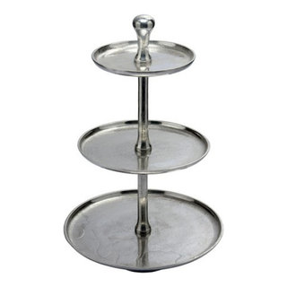 Round Three Tier Serving Stand - Contemporary - Dessert And Cake Stands ...