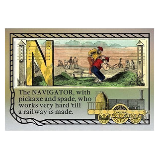 N the Navigator, 12" x 18" - Traditional - Prints And Posters - by ...