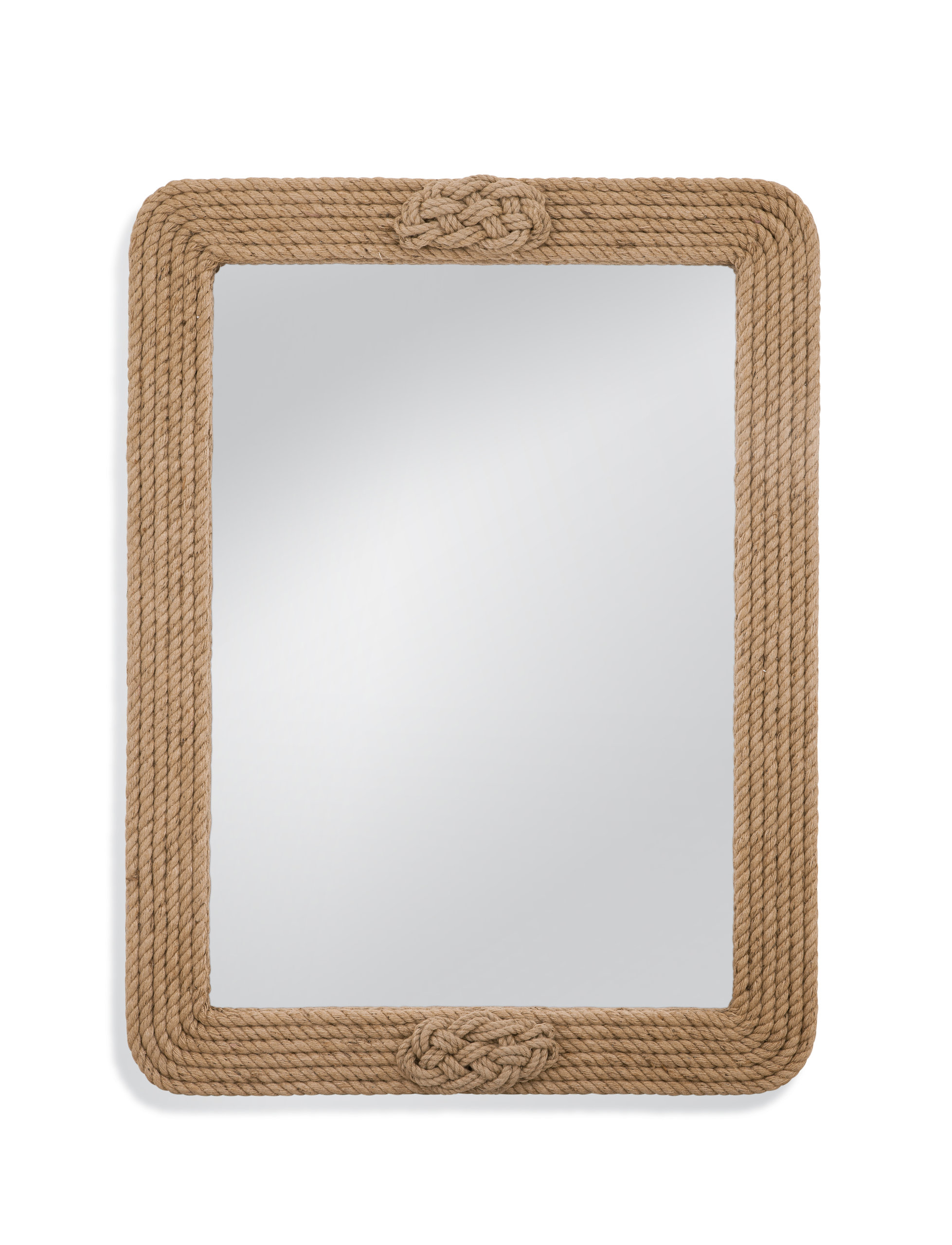 Nautical Rope Wall Mirror - Brown - Beach Style - Wall Mirrors - by ...