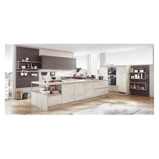 Modern transitional kitchen cabinet designs - White Concrete ...