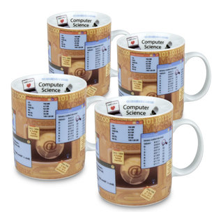 Set of 4 Mugs of Knowledge Computer Science - Contemporary - Mugs - by ...
