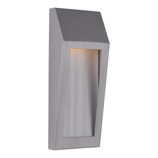Wedge Small LED Pocket Sconce in Brushed Aluminum - Modern - Wall ...