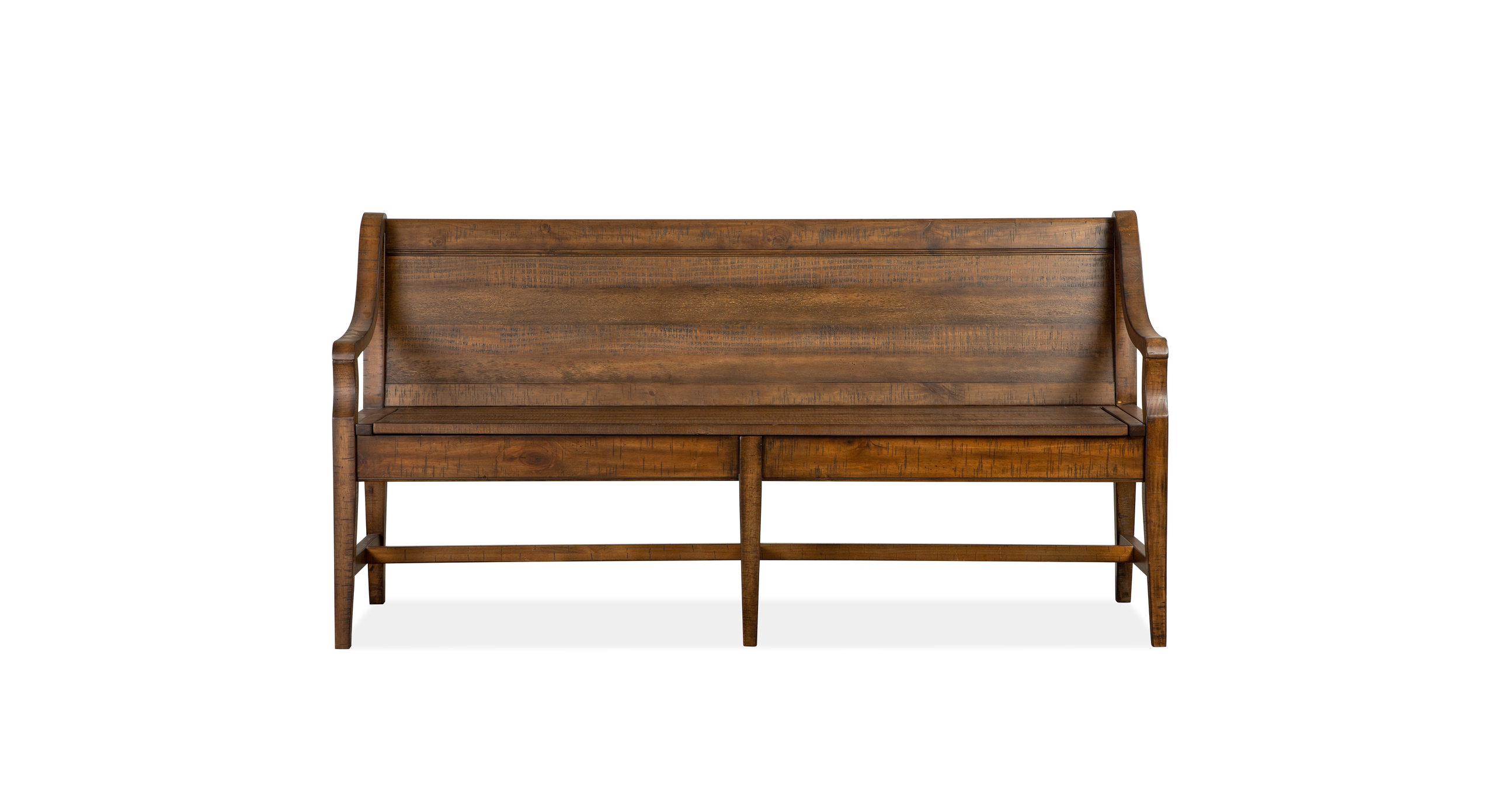 Bench With Back - Rustic - Accent And Storage Benches - by Magnussen ...