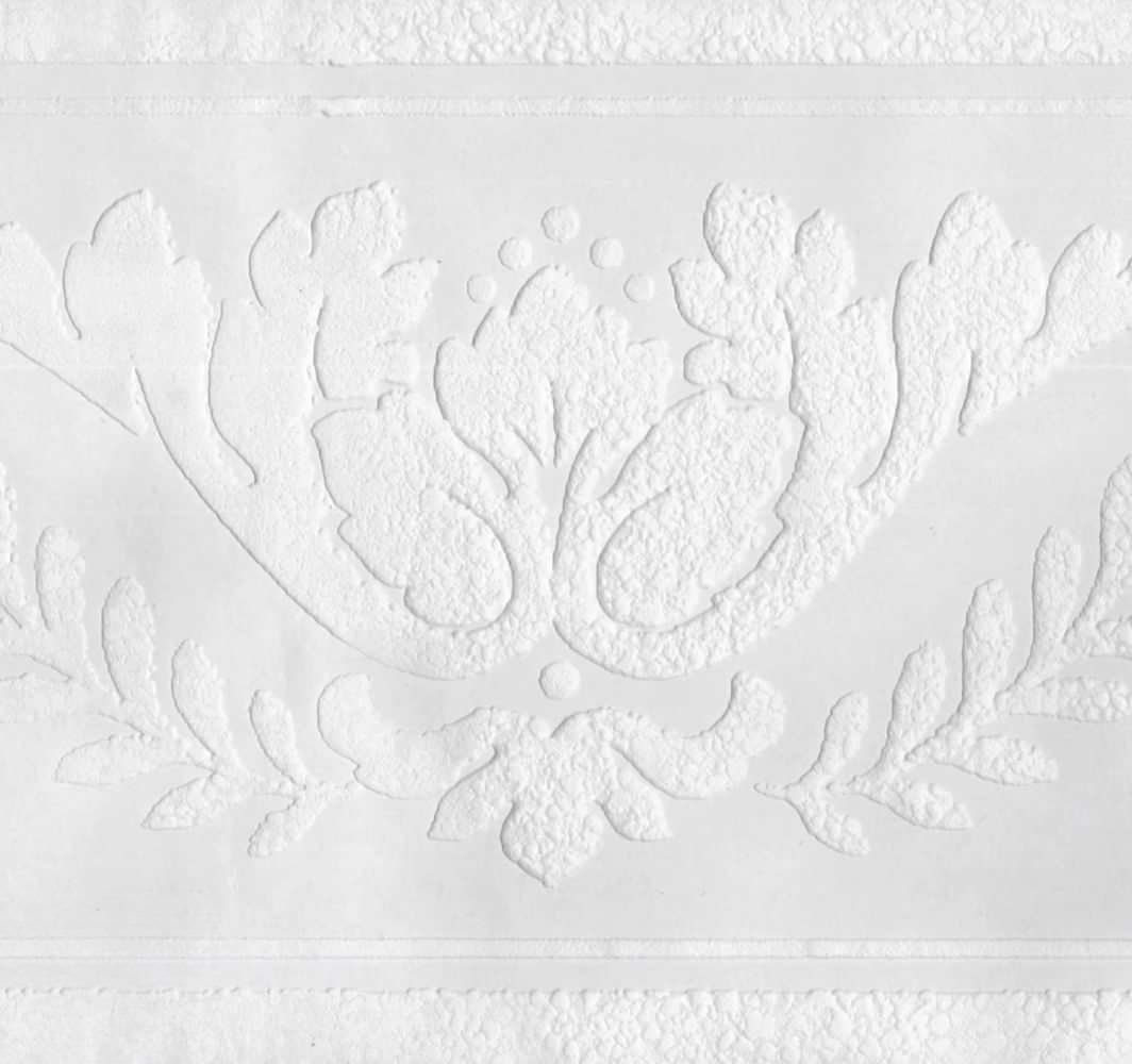 Paintable Wallpaper Border Vintage White 5.25"x15' - Contemporary ...
