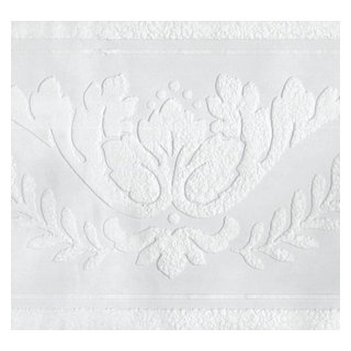Paintable Wallpaper Border Vintage White 5.25"x15' - Contemporary ...