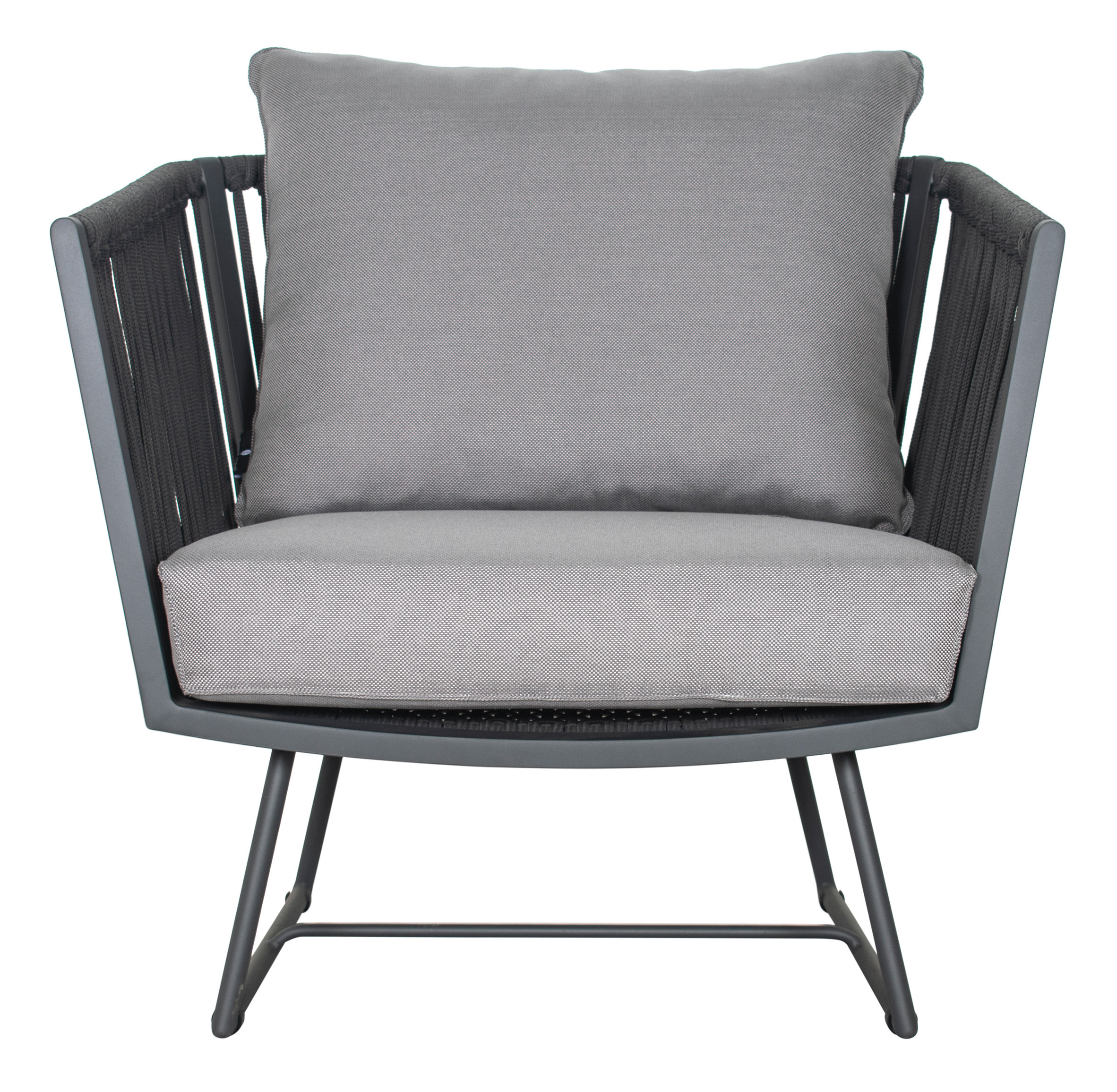 Orion Lounge Chair - Dark Pebble Outdoor Lounge Chair - Beach Style ...