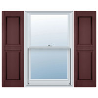 Mid-America, Standard Size Williamsburg Double Panel Shutters, Bordeaux ...