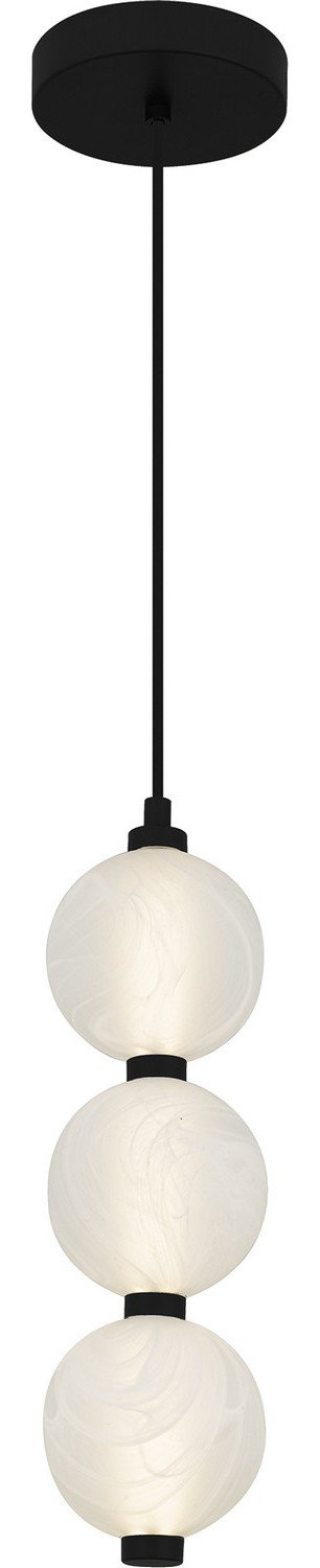 Clarendon LED Mini Pendant in Matte Black - Contemporary - Pendant ...