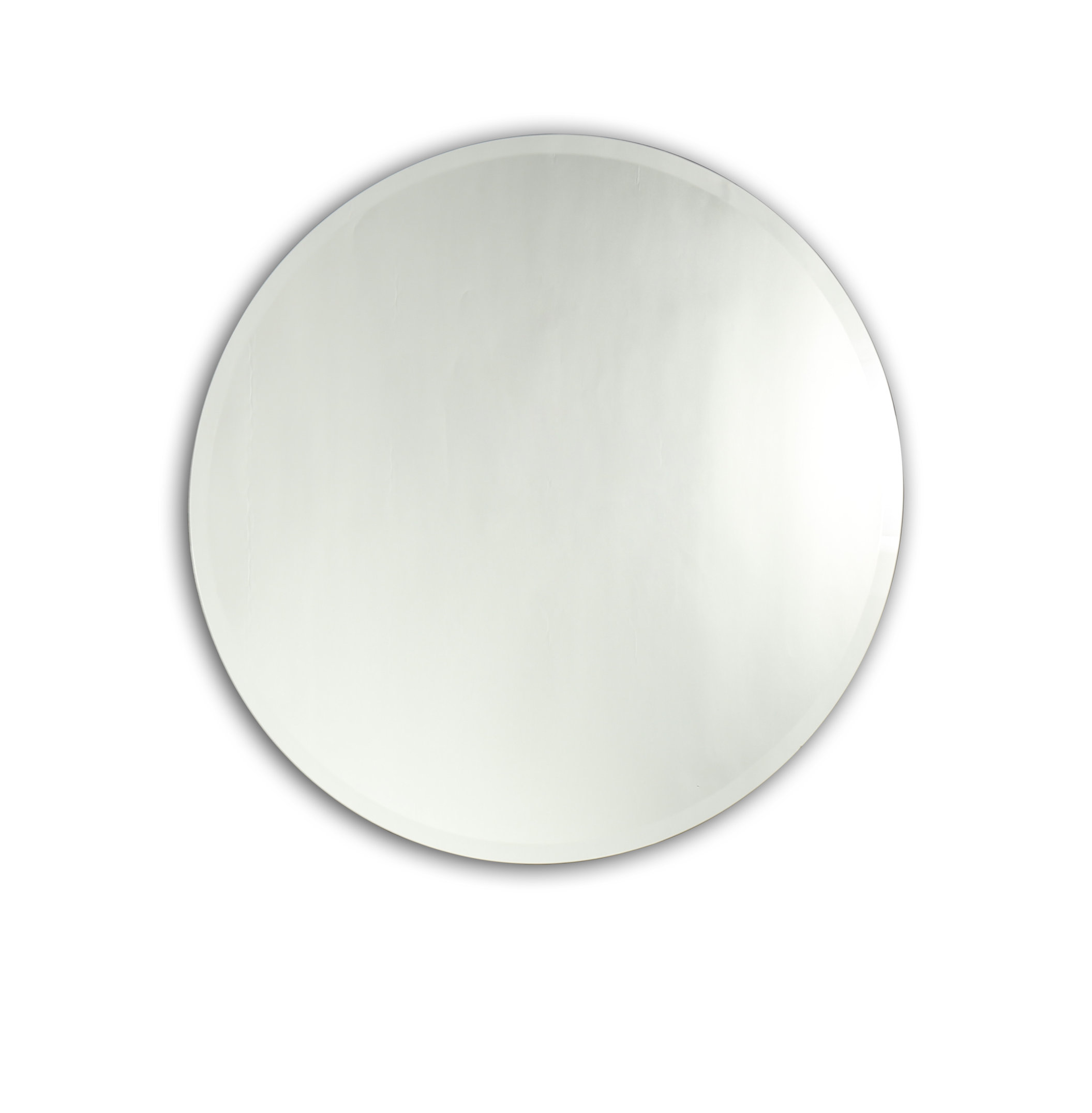 Dodson Large Frameless Wall Mirror 23"x23" - Contemporary - Bathroom ...