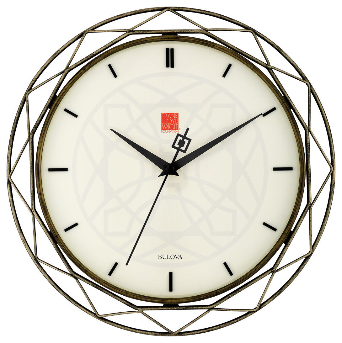 Luxfer Prism Clock - Contemporary - Wall Clocks - by VirVentures | Houzz
