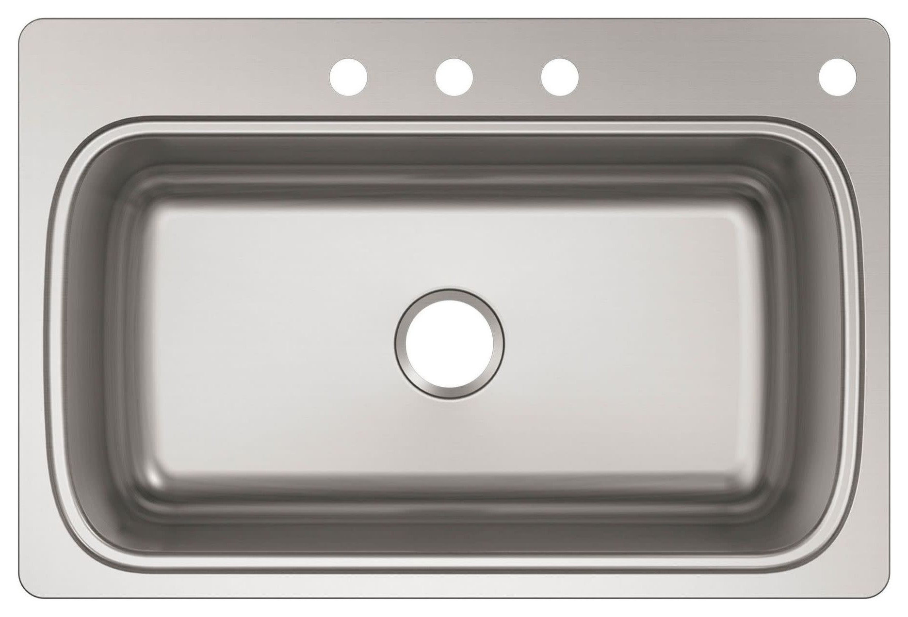 Kohler K-20060-4 Verse 33" x 22" Single Basin Drop In Kitchen ...