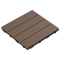6-Pack Wood Plastic Composite Interlocking Deck Tiles Outdoor Flooring ...