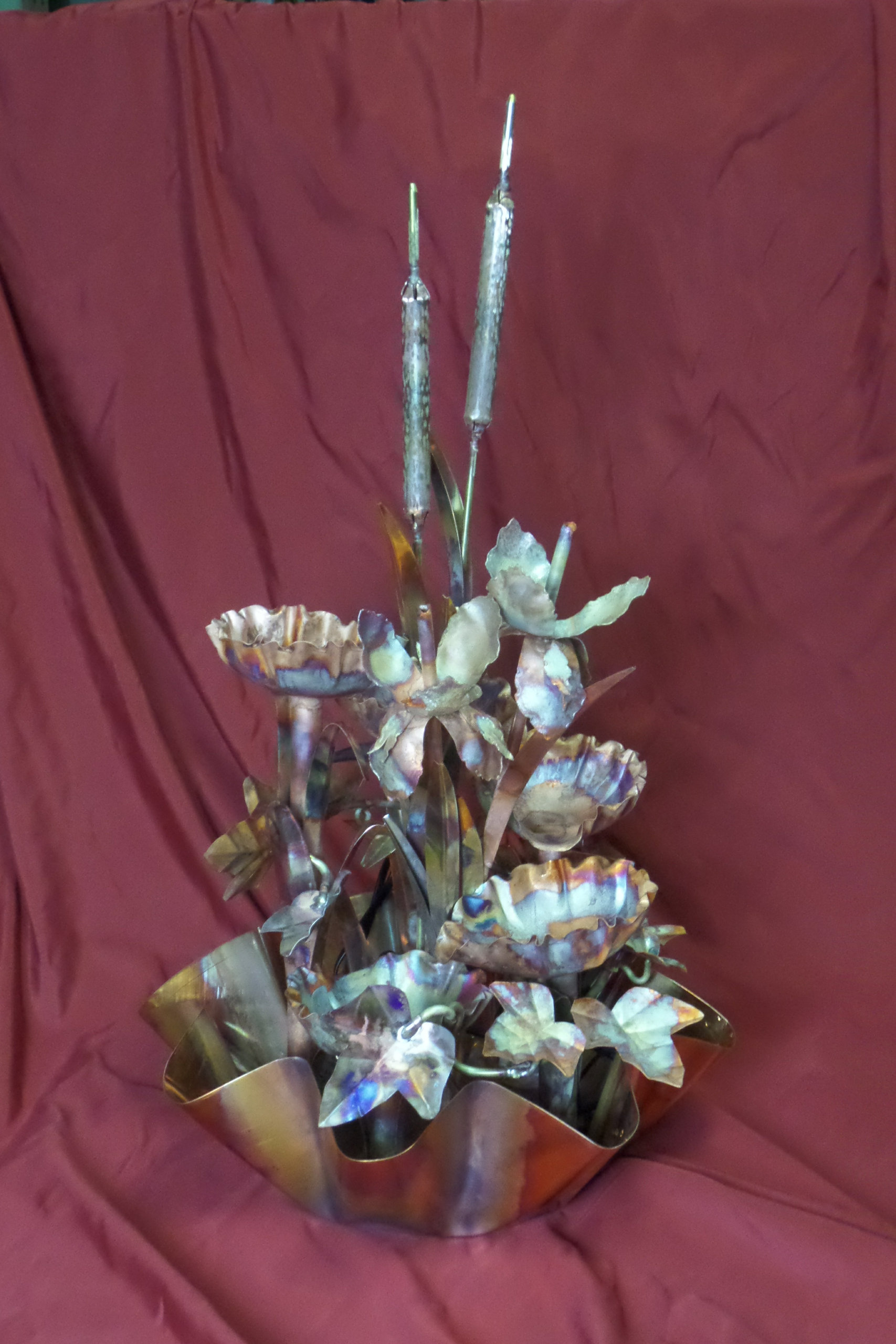 Whimsical Five-Tiered Copper Waterfall - Traditional - Indoor Fountains ...