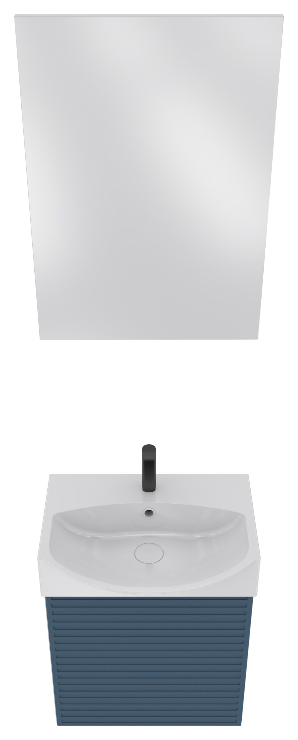 Raffaello 20" Wall-Mount Bathroom Vanity Set With Mirror - Contemporary ...