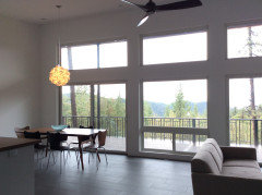 Ceiling height 16 ft vs. 12 ft.