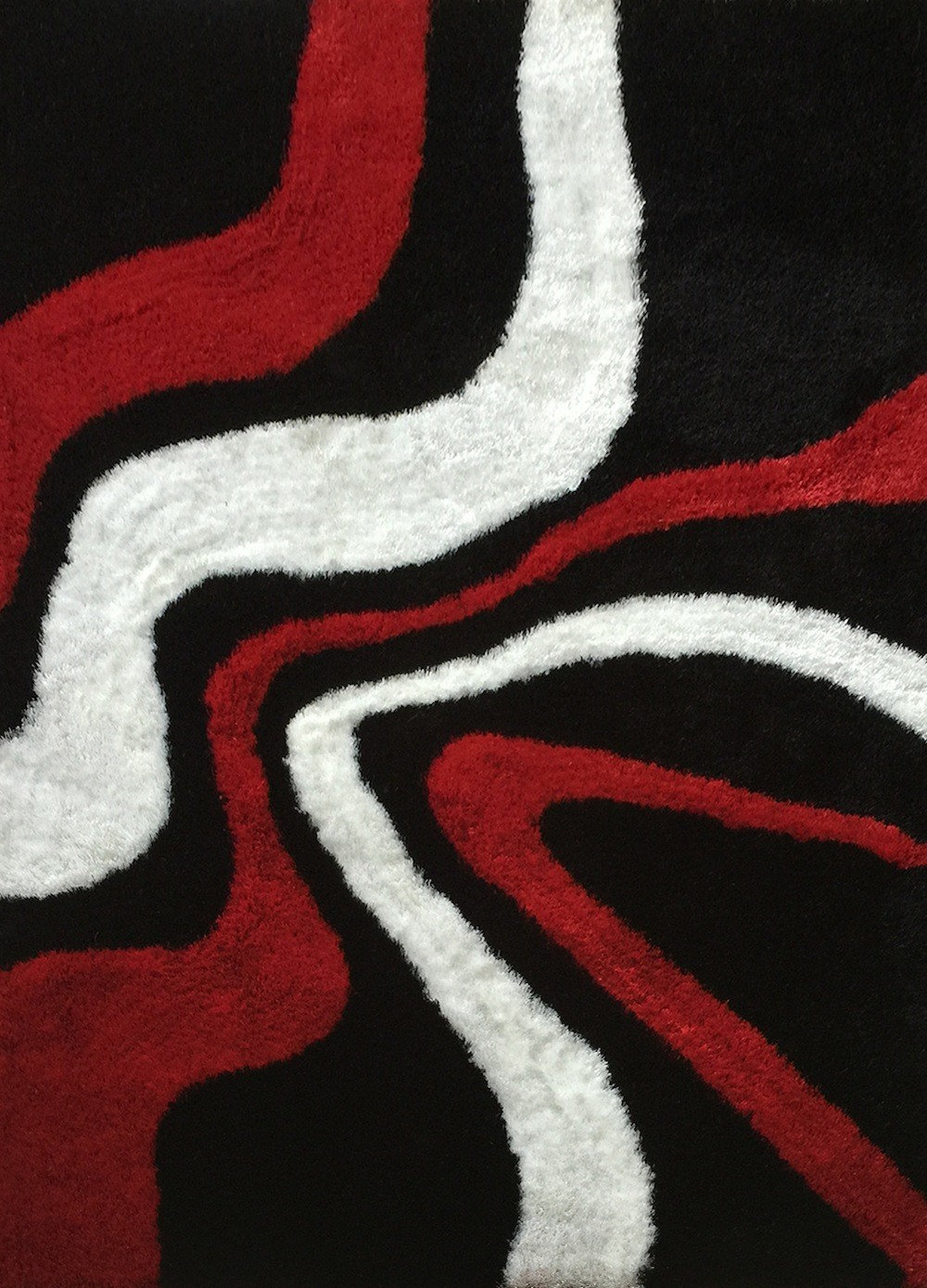 Red With White and Red Area Rug With Cotton Backing,, 60"x84 ...