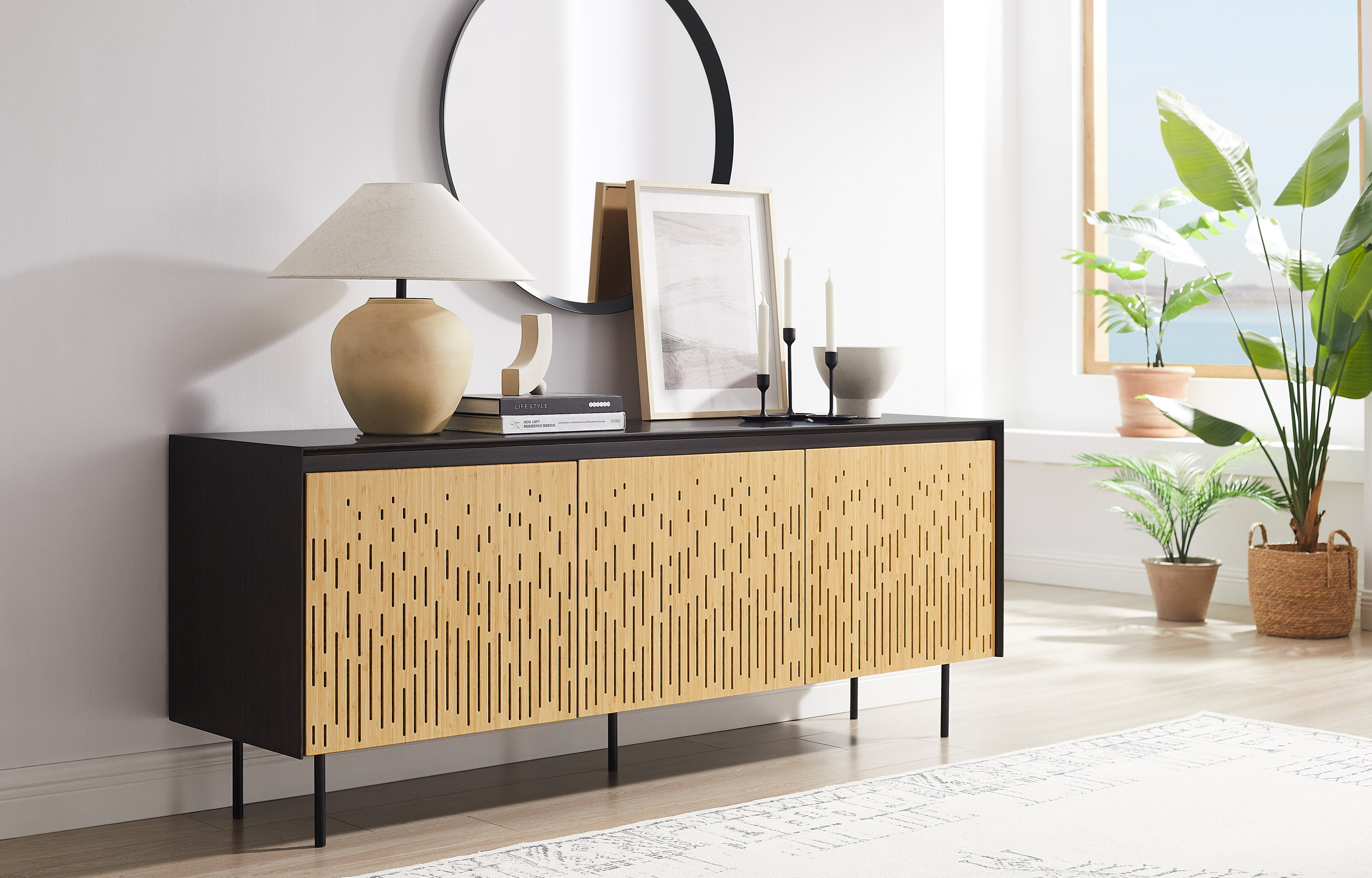 Hanna Console Sideboard, Caviar - Contemporary - Buffets And Sideboards ...