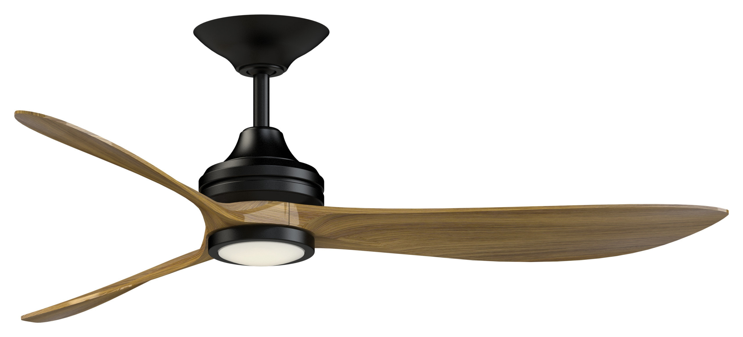 Aviara 60" Indoor/Outdoor Fan With LED Light Kit Black/Koa Blades ...