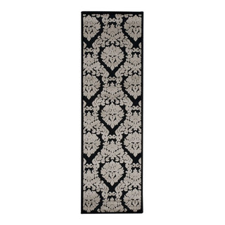 Nourison Ultima Black Gray Area Rug, 2'2"x3'9", 2'2" x 3'9 ...