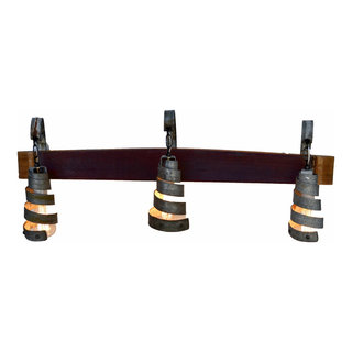 Wine Barrel Bath Vanity Light - Bravura - Made from California wine ...