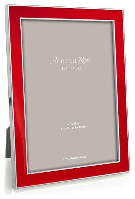 Addison Ross Red Enamel Picture Frame, 4x6 - Contemporary - Picture ...