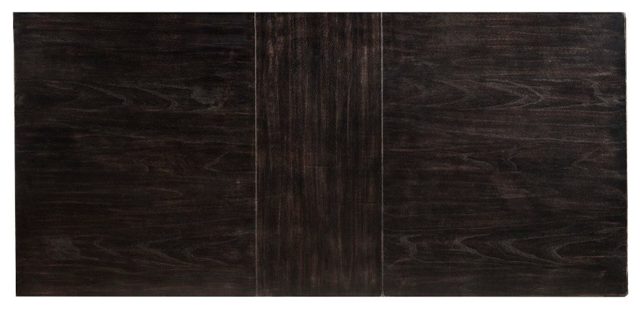 Rubberwood Dining Table With Sturdy Base Black - Traditional - Dining ...