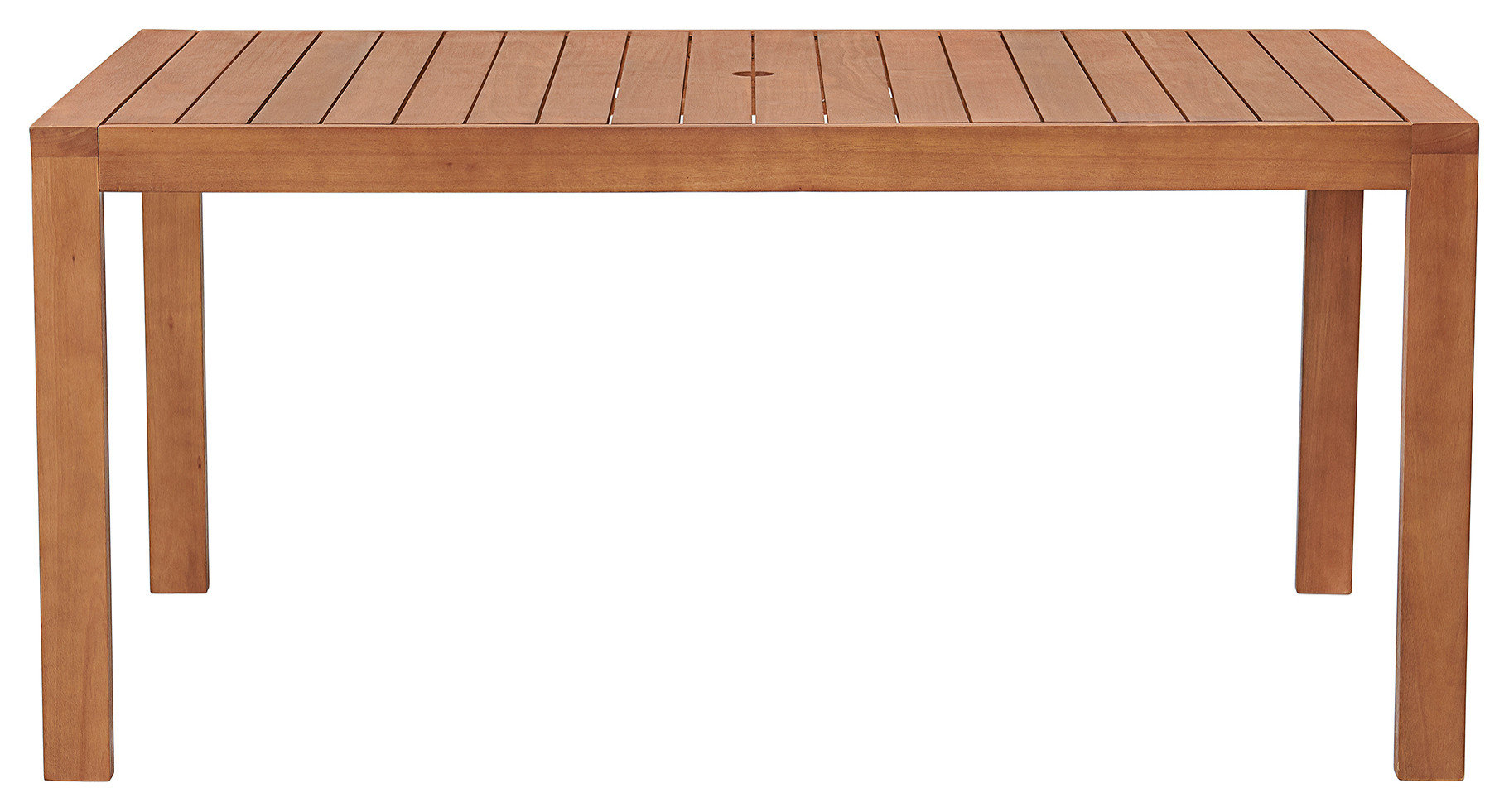 Weston Eucalyptus Wood Outdoor Dining Table - Transitional - Outdoor ...