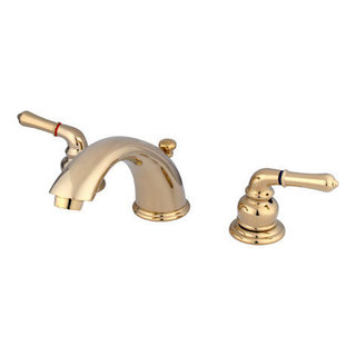 Water Saving Magellan Widespread Lavatory Faucet, Polished Brass ...