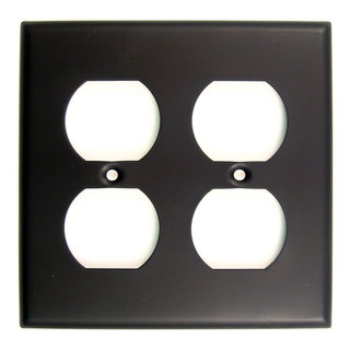 Double Receptacle Switch Plate - Contemporary - Switch Plates And ...