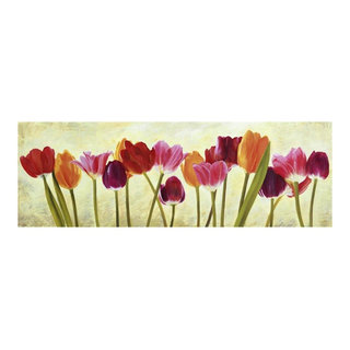 "Tulip parade" Digital Paper Print by Luca Villa, 38"x14", 14"x38 ...