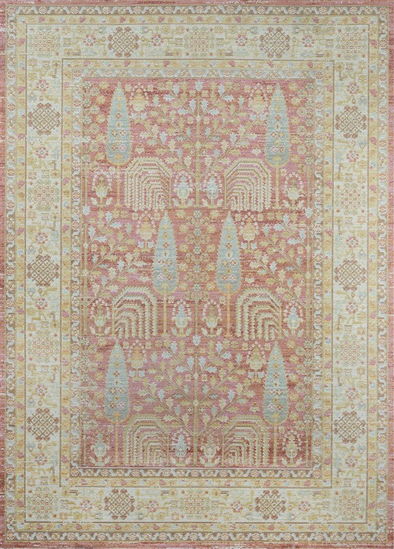Momeni Isabella ISA-8 Traditional Pink Area Rug, 2'7"x8' Runner ...