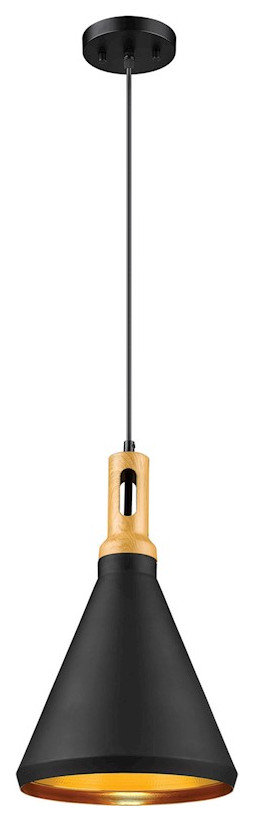 Millennium Lighting 1-Light Mini-Pendant, 17", Matte Black, 120-MB ...